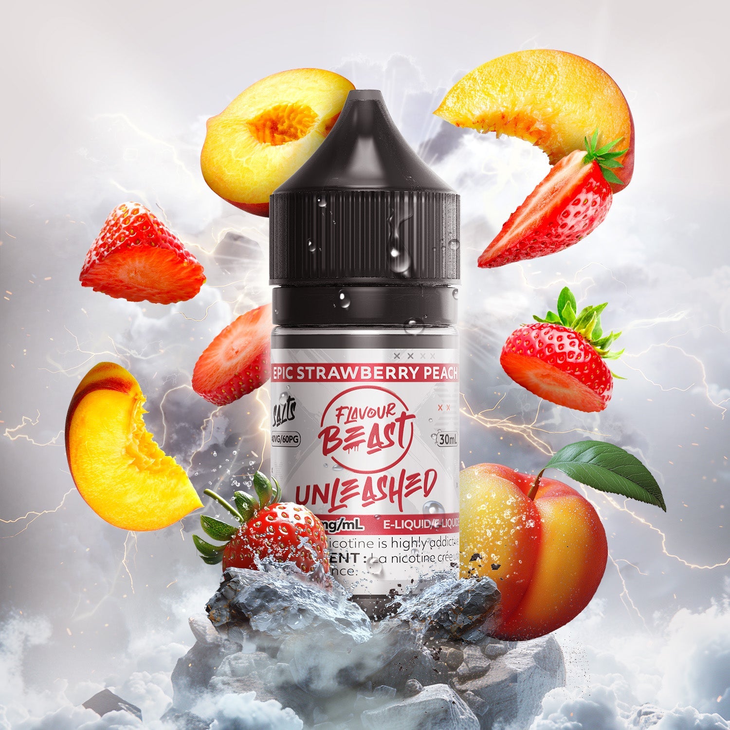 Flavour Beast Salts Unleashed Epic 20mg strawberry peach 30ml – Smoke2Snack
