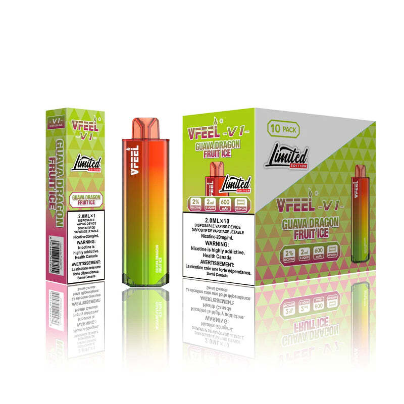 Buy Now Vfeel V1 Guava Dragonfruit Ice 6000 Disposable Best Vape Shop ...